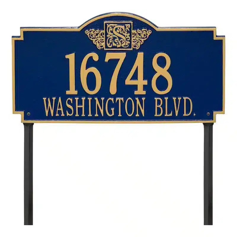 Monogram – Estate Lawn – Two Line | American Cast Bronze - Veteran Owned