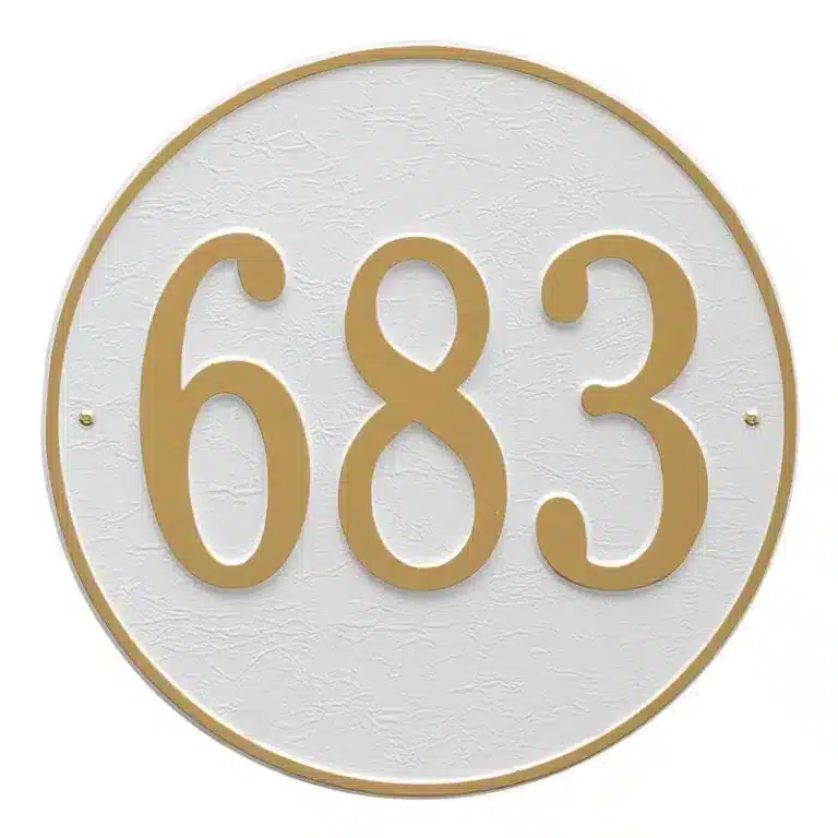 round address sign wall striking classic eye-catching unique upgrade ...