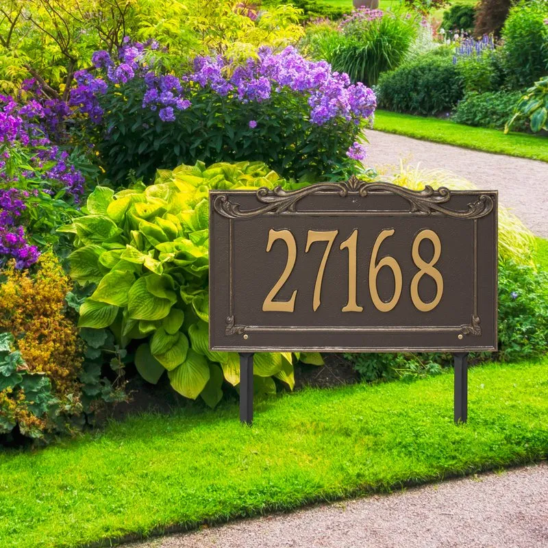 Make a Statement with Signature Collection Wall Yard Address Plaques ...